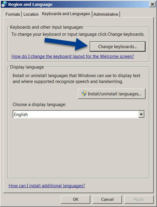 Change Keyboard Language In Windows 7 With Keyboard Shortcuts