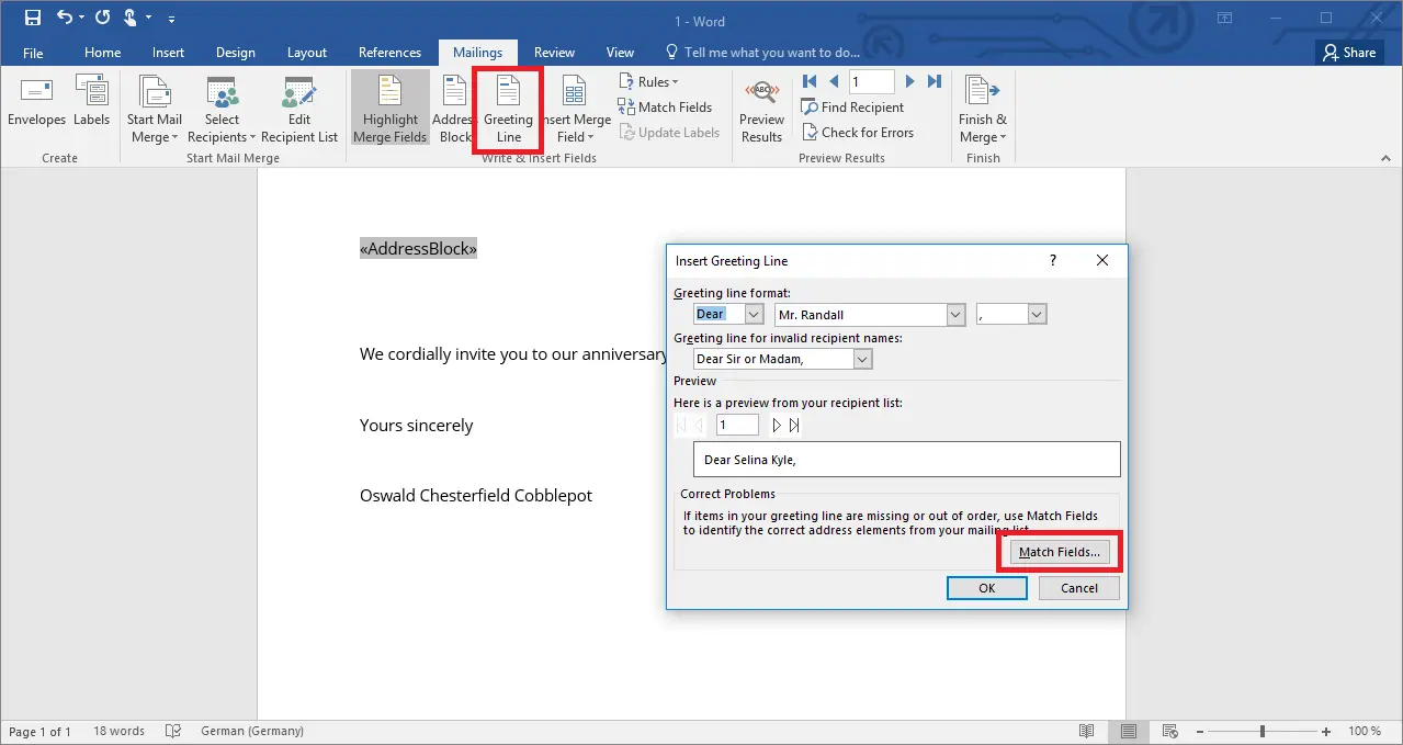 Microsoft Word Add Field Mail Merge Alaskagawer