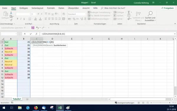 Excel Counting Colored Cells This Is How It Works
